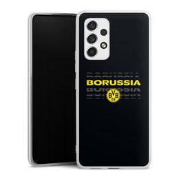 DeinDesign Galaxy A53 5G Handy Silikon H&uuml;lle Case transparent Handyh&uuml;lle Bvb Official Licensed Product Borussia Dortmund Silikon Case