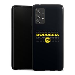 DeinDesign Galaxy A52s 5G Handy Silikon H&uuml;lle Case schwarz Handyh&uuml;lle Official Licensed Product Bvb Borussia Dortmund
