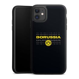 DeinDesign iPhone 11 Handy Premium Silikon H&uuml;lle Handyh&uuml;lle schwarz Case Bvb Official Licensed Product Borussia Dortmund Silikon Premium Case