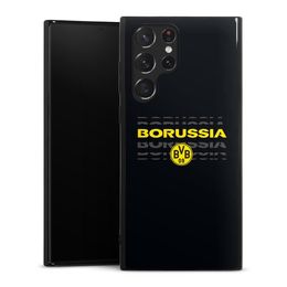 DeinDesign Galaxy S22 Ultra Handy Silikon H&uuml;lle Case schwarz Handyh&uuml;lle Official Licensed Product Bvb Borussia Dortmund