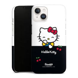 DeinDesign iPhone 14 Handy Premium Case Smartphone Handyh&uuml;lle Schutzh&uuml;lle matt Hello Kitty Cherry Official Licensed Product Premium Case