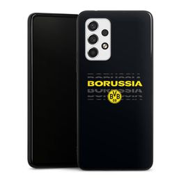 DeinDesign Galaxy A53 5G Handy Silikon H&uuml;lle Case schwarz Handyh&uuml;lle Bvb Official Licensed Product Borussia Dortmund