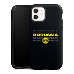 DeinDesign iPhone 12 mini Handy Panzer Handyh&uuml;lle robuste Outdoor H&uuml;lle Schutzh&uuml;lle matt Official Licensed Product Bvb Borussia Dortmund Tough Case