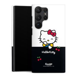 DeinDesign Galaxy S23 Ultra Handy Premium Case Smartphone Handyh&uuml;lle Schutzh&uuml;lle matt Hello Kitty Cherry Official Licensed Product Premium Case