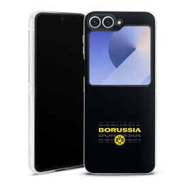 DeinDesign Galaxy Z Flip 6 Handy Hard Case Schutzh&uuml;lle transparent Smartphone Handy H&uuml;lle Official Licensed Product Borussia Dortmund Bvb Hard Case
