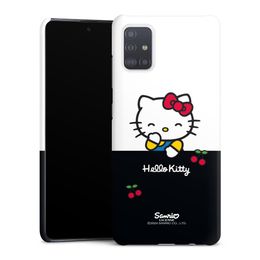 DeinDesign Galaxy A51 Handy Premium Case Smartphone Handyh&uuml;lle Schutzh&uuml;lle gl&auml;nzend Hello Kitty Cherry Official Licensed Product Premium Case