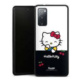 DeinDesign Galaxy S20 FE Handy Silikon H&uuml;lle Case schwarz Handyh&uuml;lle Official Licensed Product Hello Kitty Cherry