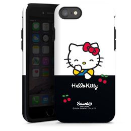 DeinDesign iPhone SE (2020) Handy Panzer Handyh&uuml;lle robuste Outdoor H&uuml;lle Schutzh&uuml;lle matt Official Licensed Product Cherry Hello Kitty Tough Case