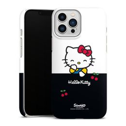 DeinDesign iPhone 13 Pro Max Handy Premium Case Smartphone Handyh&uuml;lle Schutzh&uuml;lle matt Hello Kitty Cherry Official Licensed Product Premium Case