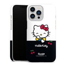 DeinDesign iPhone 13 Pro Handy Premium Case Smartphone Handyh&uuml;lle Schutzh&uuml;lle matt Hello Kitty Cherry Official Licensed Product Premium Case