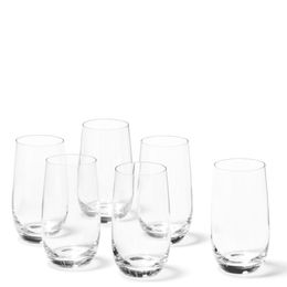 Leonardo Becher-Set Tivoli, Klar, Glas, 6-teilig, 350 ml, 7x13x7 cm, Essen & Trinken, Gl&auml;ser, Gl&auml;ser-Sets