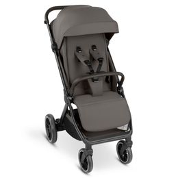 Abc Design Buggy Avus 3, Graubraun, Textil, 56x111x87 cm, EN 1888, Feststellbremse, Fu&szlig;st&uuml;tze abklappbar, Federung, kugelgelagerte R&auml;der, 5-Punkte-Gurt, f&uuml;r Babyschale geeignet, Griff in Lederoptik, Transportsicherung, mit Tragegriff, Einhand-Faltmechanismus, Baby on Tour, Kinderwagen, Buggys