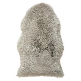 Linea Natura Schaffell, Silber, Fell, Tierform, 60x90 cm, Oeko-Tex&reg; Standard 100, f&uuml;r Fu&szlig;bodenheizung geeignet, pflegeleicht, Teppiche & B&ouml;den, Teppiche, Fellteppiche