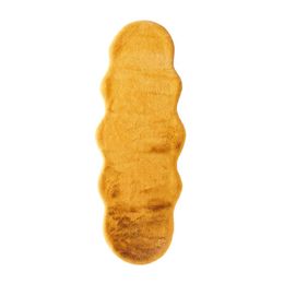 Ambia Home Kunstfell, Orange, Fell, Tierform, 60x180 cm, Bsci, Oeko-Tex&reg; Standard 100, pflegeleicht, Teppiche & B&ouml;den, Teppiche, Fellteppiche