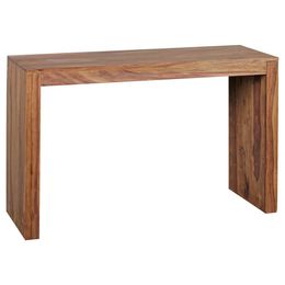 Mid.you Konsolentisch, Sheesham, Holz, Sheesham, massiv, rechteckig, Wange, 40x75x115 cm, Wohnzimmer, Wohnzimmertische, Konsolentische
