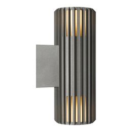 Nordlux Aussenwandleuchte Aludra, Anthrazit, Metall, zylindrisch,zylindrisch, 33.7 cm, Lampen & Leuchten, Au&szlig;enbeleuchtung, Au&szlig;enleuchten