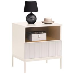 Xora Nachtschrank, Kaschmir, Holzwerkstoff, 1 Schublade(n) Schubladen, 51.6x56x38 cm, Typenauswahl, Schlafzimmer, Nachttische
