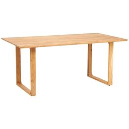 Mid.you Esstisch, Akazie, Holz, Akazie, vollmassiv, Holz, rechteckig, U-Form, 90x76x160 cm, gastro- und objekttauglich, Esszimmer, Tische, Esstische