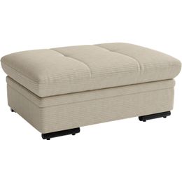 Sit & More Polsterhocker SIT & MORE "Viola", creme, B:102cm H:43cm T:68cm, 100% Polyester, Hocker, Polsterhocker, mit praktischen Stauraum
