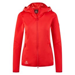 Pikeur Sports Collection Sommer-Fleecejacke mit Kapuze rot Damen 34