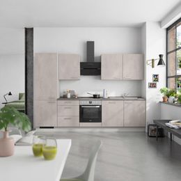 Nobilia K&uuml;chenblock Riva High m. Ger&auml;ten Grau