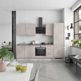 Nobilia K&uuml;chenblock Riva High m. Ger&auml;ten Grau