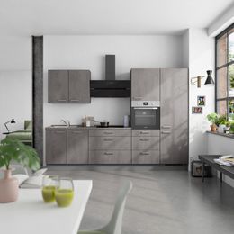 Nobilia K&uuml;chenblock Riva High m. Ger&auml;ten Schieferfarben