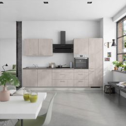 Nobilia K&uuml;chenblock Riva High m. Ger&auml;ten Grau