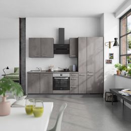 Nobilia K&uuml;chenblock Riva High m. Ger&auml;ten Schieferfarben