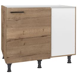 Nobilia Eckunterschrank Structura Eiche dunkel