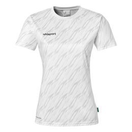 Trainingsshirt Uhlsport "Trainings-T-Shirt Progressive 28 Women", Damen, Gr. L, wei&szlig;, Obermaterial: 100% Polyester Pol. recyc.., Shirts