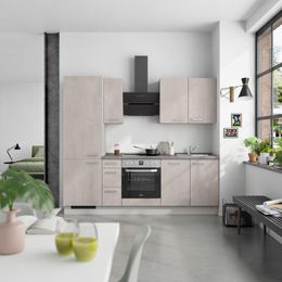 Nobilia K&uuml;chenblock Riva High m. Ger&auml;ten Grau