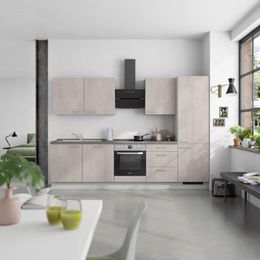 Nobilia K&uuml;chenblock Riva High m. Ger&auml;ten Grau
