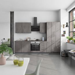 Nobilia K&uuml;chenblock Riva High m. Ger&auml;ten Schieferfarben