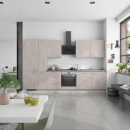 Nobilia K&uuml;chenblock Riva High m. Ger&auml;ten Grau