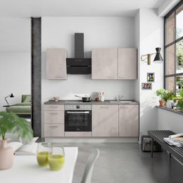 Nobilia K&uuml;chenblock Riva High m. Ger&auml;ten Grau