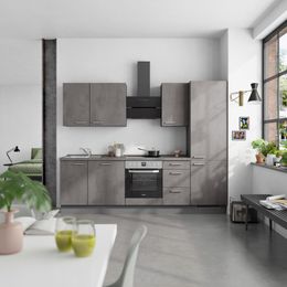 Nobilia K&uuml;chenblock Riva High m. Ger&auml;ten Schieferfarben