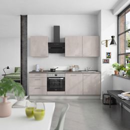 Nobilia K&uuml;chenblock Riva High m. Ger&auml;ten Grau