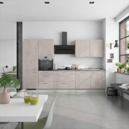 Nobilia K&uuml;chenblock Riva High m. Ger&auml;ten Grau