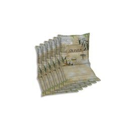 Sesselauflagenset Olive Gr&uuml;n, 6-teilig