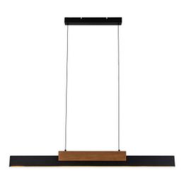 N&auml;ve LED-Pendelleuchte Wiebke Schwarz/Eiche max. 34 Watt