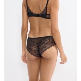 Hipster Triumph "Comfort Allure", Damen, Gr. 40, schwarz, Microtouch, Obermaterial: 55% Polyamid, 35% Polyester, 10% Elasthan, Unterhosen, mit floraler Stretch-Spitze, elastisch, Mesh-Eins&auml;tze, femininer Look