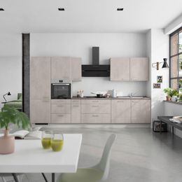 Nobilia K&uuml;chenblock Riva High m. Ger&auml;ten Grau