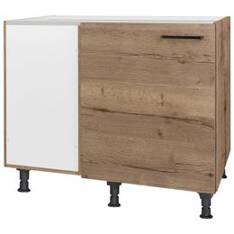 Nobilia Eckunterschrank Structura Eiche dunkel