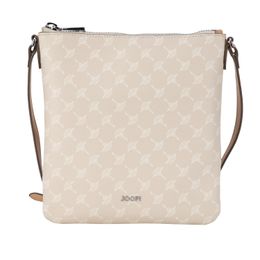 JOOP! Schultertasche JOOP "flora 1.0 dia shoulderbag mvz1", Damen, Gr. B/H/T: 24cm x 26cm x 3cm, bleached sand, Lederimitat, Taschen Schultertasche, Damen Umh&auml;ngetasche mit verstellbarem Schulterriemen
