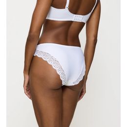 Slip Triumph "Amourette Tai", Damen, Gr. 38, wei&szlig;, Microfaser, Obermaterial: 83% Polyamid, 17% Elasthan, k&ouml;rpernah, Unterhosen Slip, Stretch-Spitze