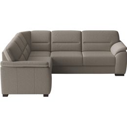 Sit & More Ecksofa SIT & MORE "Montego", taupe, B:255cm H:88cm T:225cm, 95% Polyester, 9% Polyamid, Sofas, Ecksofa, wahlweise mit Bettfunktion und Schubkasten