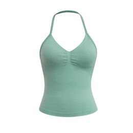 Sporttop YEAZ "Top SCENE", Damen, Gr. L, gr&uuml;n, Obermaterial: 90% Polyamid PA. 10% Elasthan EL., Tops Sporttop