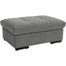 Sit & More Polsterhocker SIT & MORE "Viola", anthrazit, B:102cm H:43cm T:68cm, 100% Polyester, Hocker, Polsterhocker, mit praktischen Stauraum