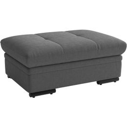 Sit & More Polsterhocker SIT & MORE "Viola", dunkelgrau, B:102cm H:43cm T:68cm, 95% Polyester, 5% Polyamid, Hocker, Polsterhocker, mit praktischen Stauraum